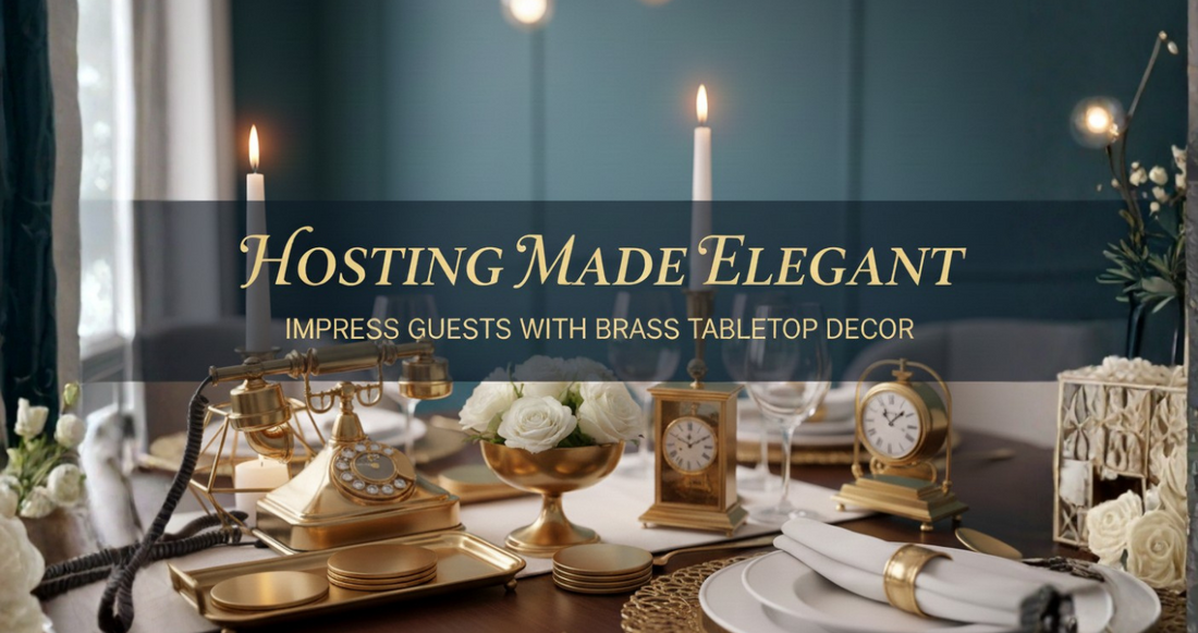 Hosting Made Elegant: Impress Guests with Brass Tabletop Decor – ADAAK