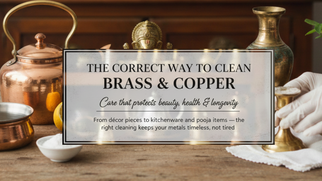 How to Clean Brass and Copper at Home – Safe Care Guide | Adaak – ADAAK
