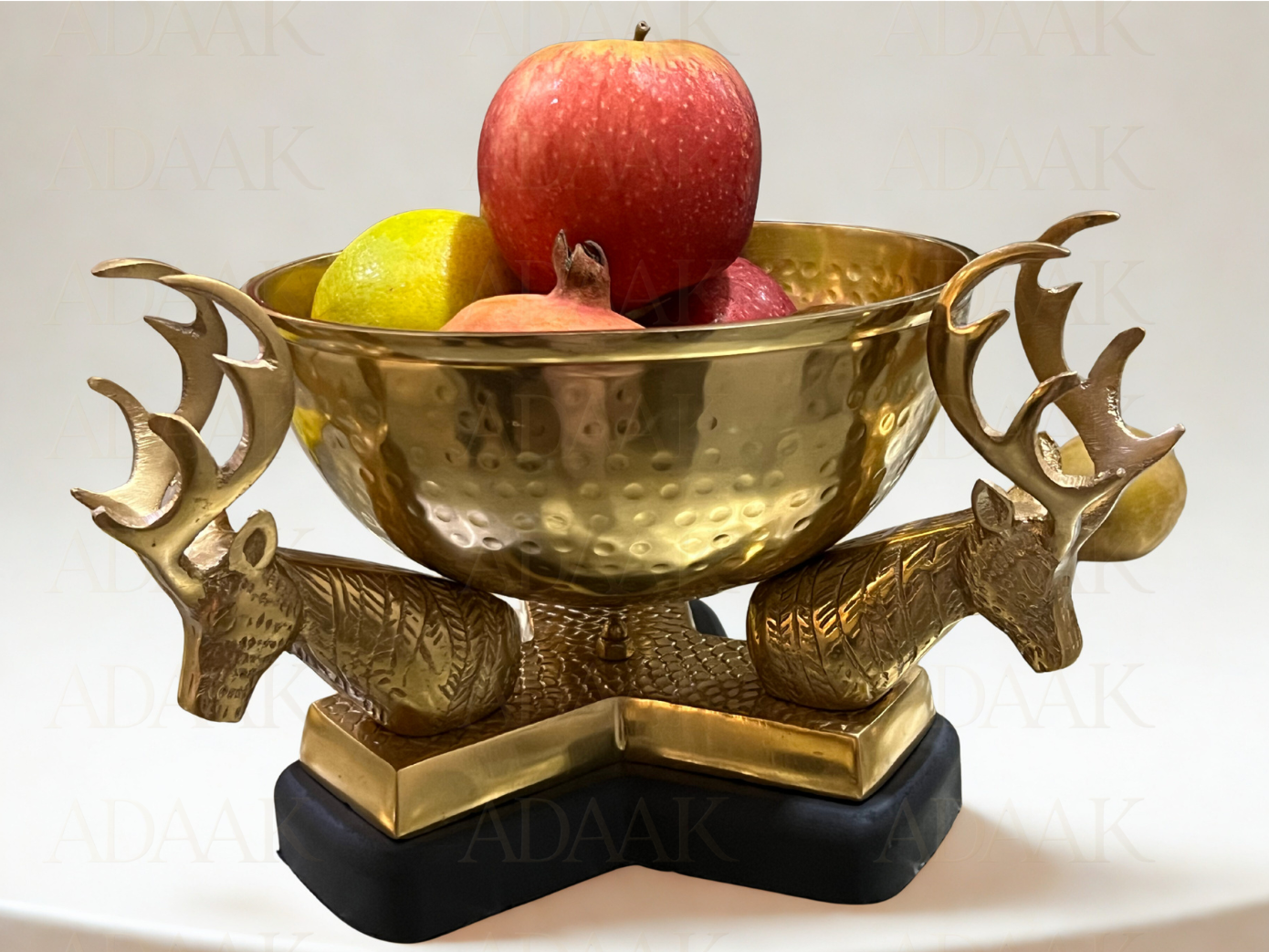 Mystic Deer Bowl – Antique Glow | Premium Decorative Bowl – ADAAK