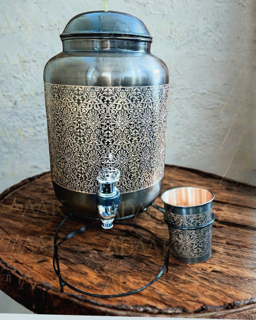 Buy Pure Copper Water Dispenser Set 5L Tanki with Tap Online – ADAAK