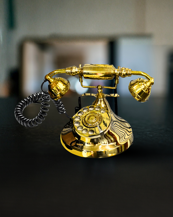 Buy Brass Rotary Phone Online | Vintage Dial Telephone Decor – ADAAK